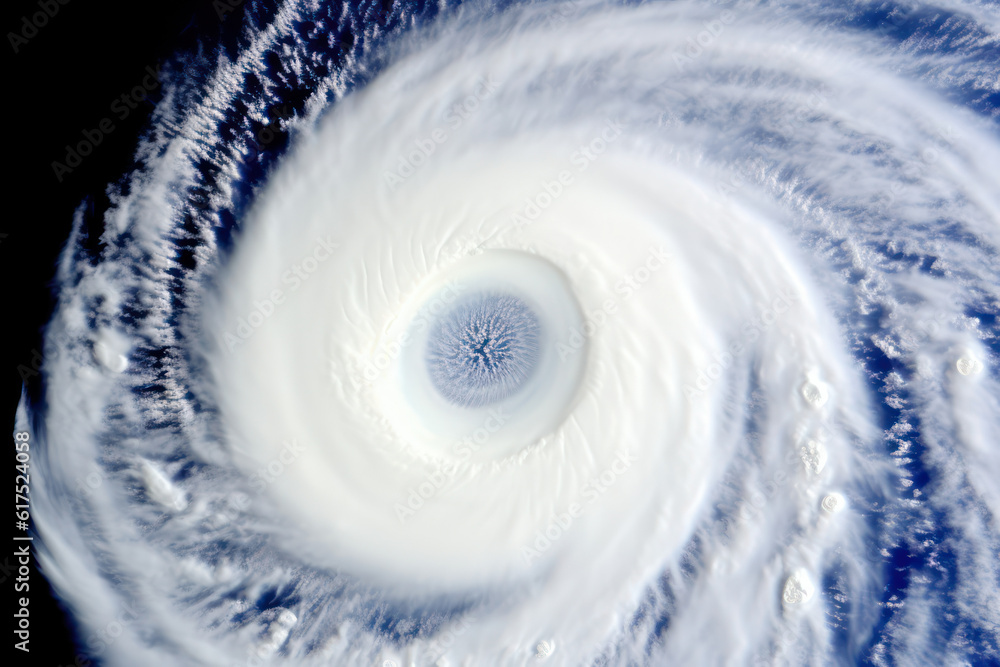 A hyperrealistic image of extreme weather conditions, such as ...