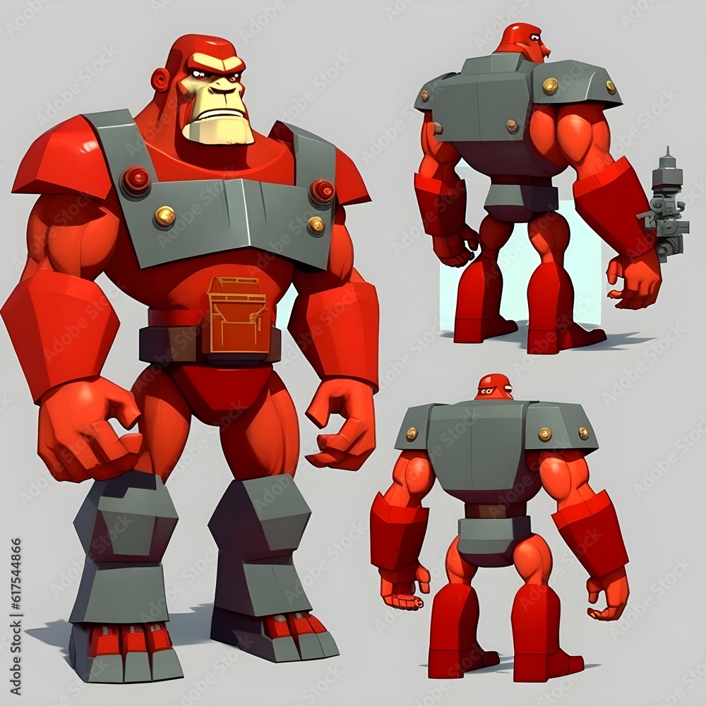 Ilustração do Stock: communist super soldier half robot half human half ...