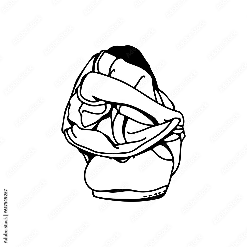 Vector Illustration Of A Girl Taking Off Her Clothes Stock Vector