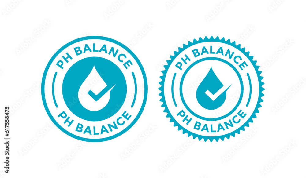 PH balance circle logo badge template. Suitable for business ...