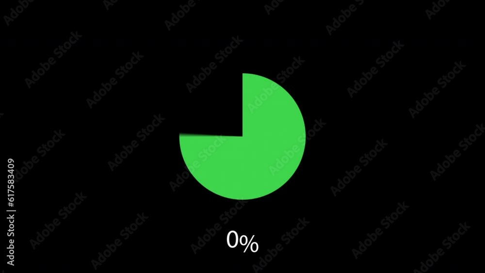 loading 90 percent line progress loop Animation video transparent ...