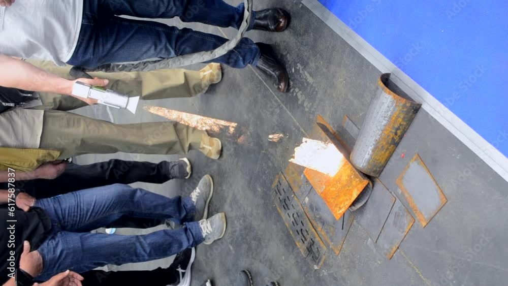 Laser cleaning of metal. Industrial laser cleaning rust of metal ...