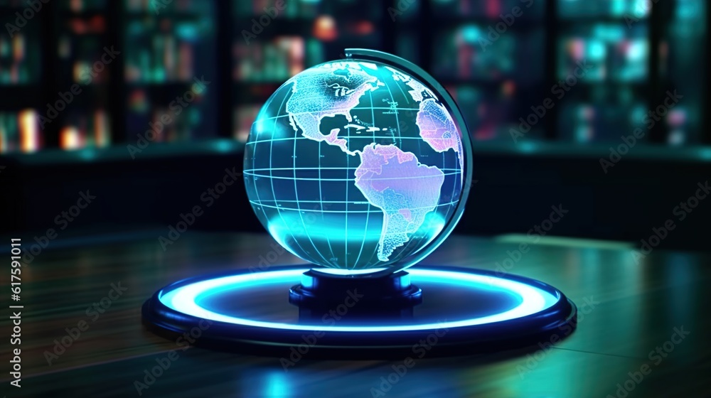 World Globe Visualizations: Navigating the Planet with Holographic Maps ...