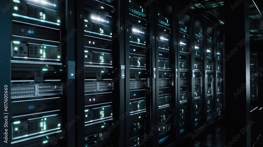 Data center cloud connection network router and switch. Modern Network ...