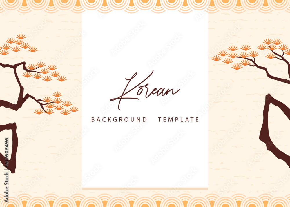 Vector of traditional Korean background Stock Vector | Adobe Stock