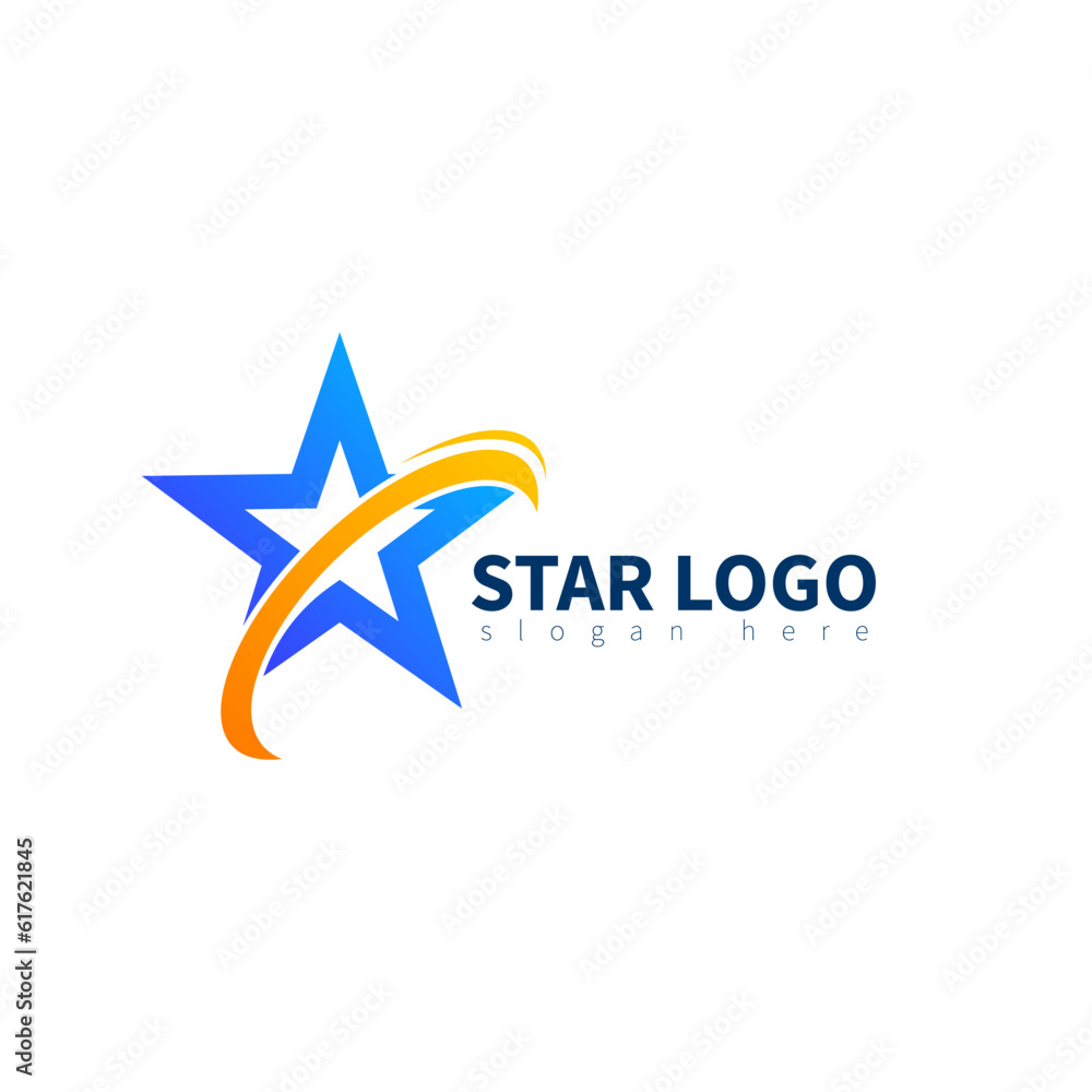 Star logo designs template, gradation elegant Star logo designs Stock ...