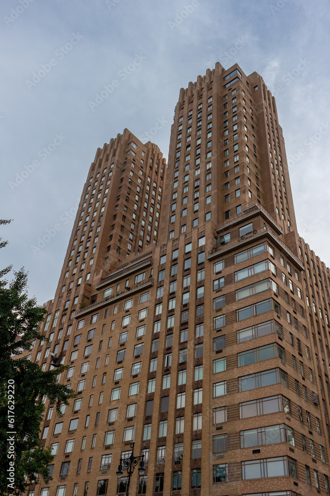 Fotografia do Stock: Exterior view of the Majestic twin tower apartment ...