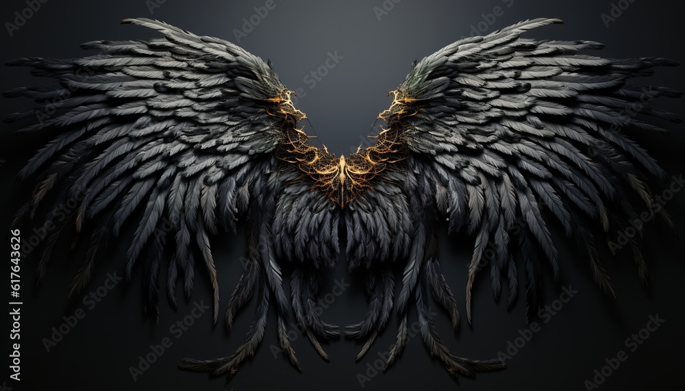 Immerse in Darkness: Ultra-Wide and Well-Rendered Fallen Angel Wings ...