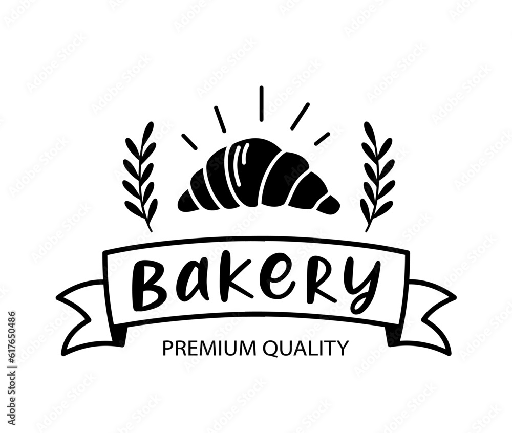 Vetor de Bakery. Vector vintage logo word. Design typography, logo ...