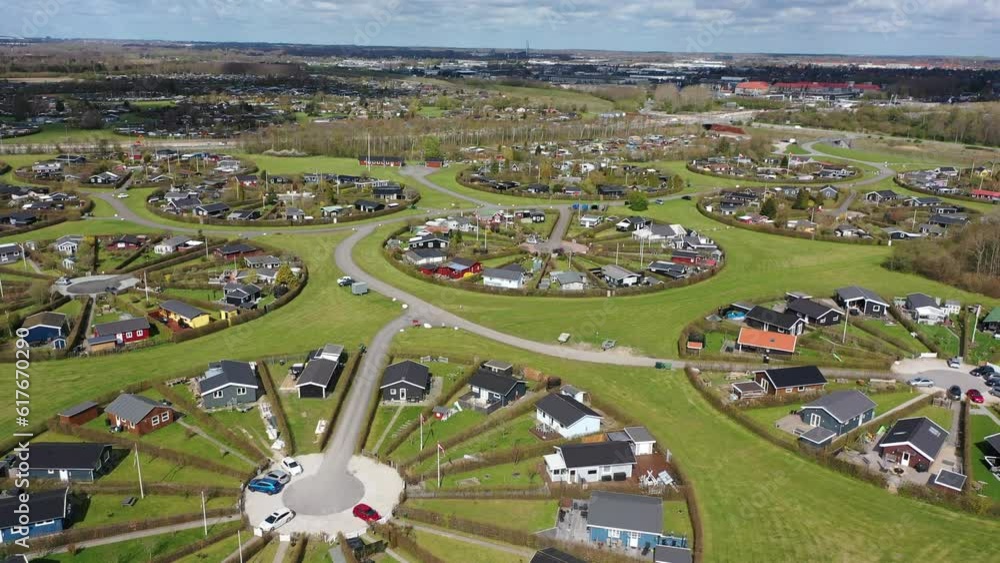 Brondby Haveby, also called Brondby Garden City, circular gardens near ...