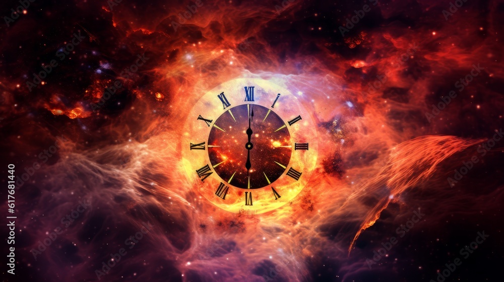 A modern abstract interpretation of the passing of time on planet earth ...