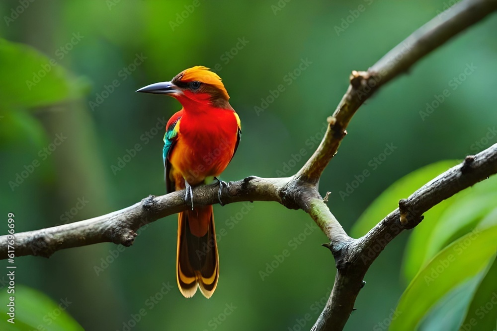 The Amazonian Royal Flycatcher: A Jewel of the Amazon Rainforest Stock ...