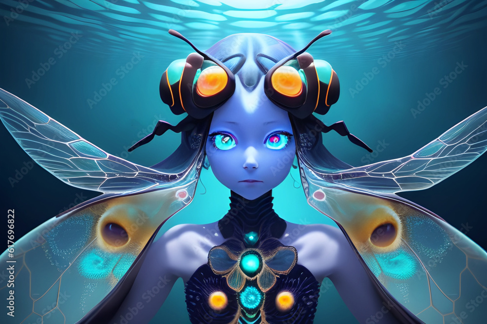 "Deep-Sea Bee Vision" Stock Photography: Immerse yourself in a ...