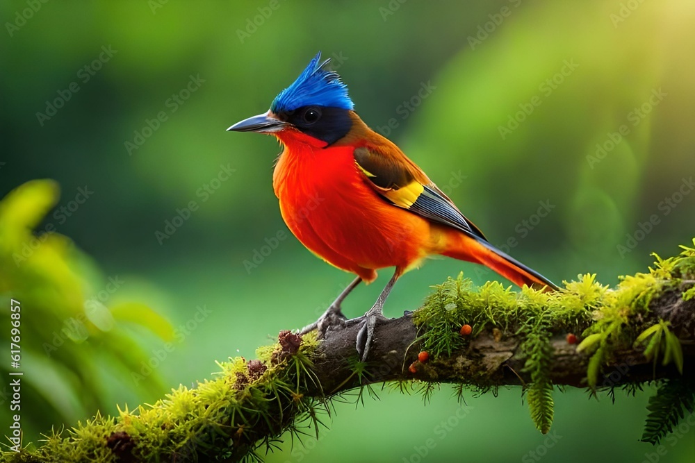 The Amazonian Royal Flycatcher: A Jewel of the Amazon Rainforest Stock ...
