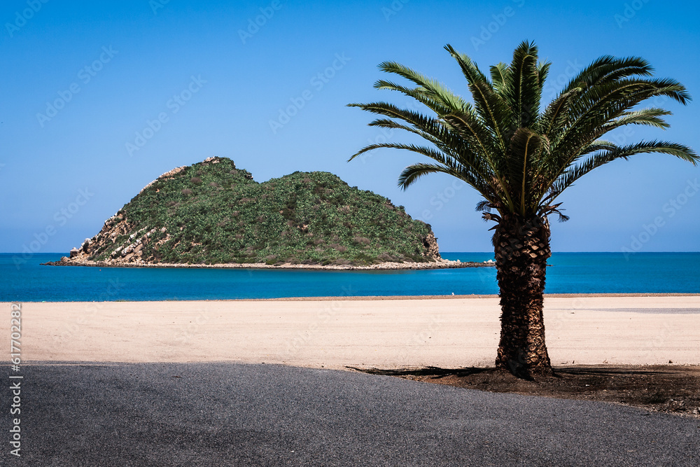 Cala Iris islet is a small island in Morocco, located in the Alboran ...