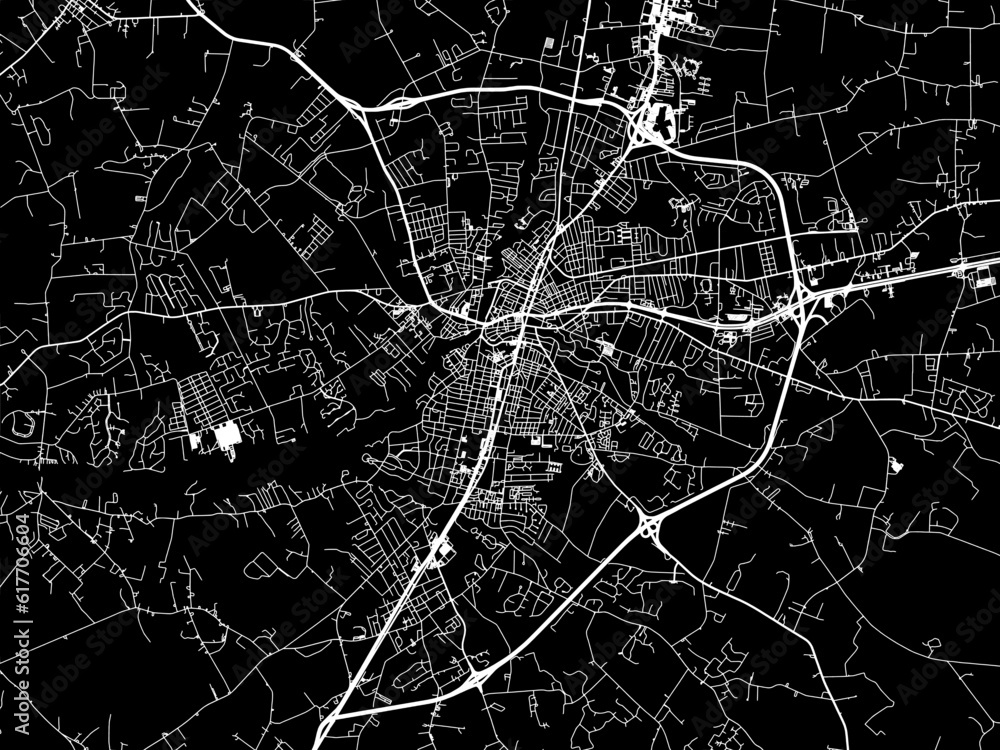 Vector road map of the city of Salisbury Maryland in the United States ...