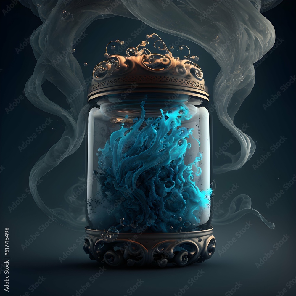 a single mechanical steampunkinspired translucent Ectoplasmic ...