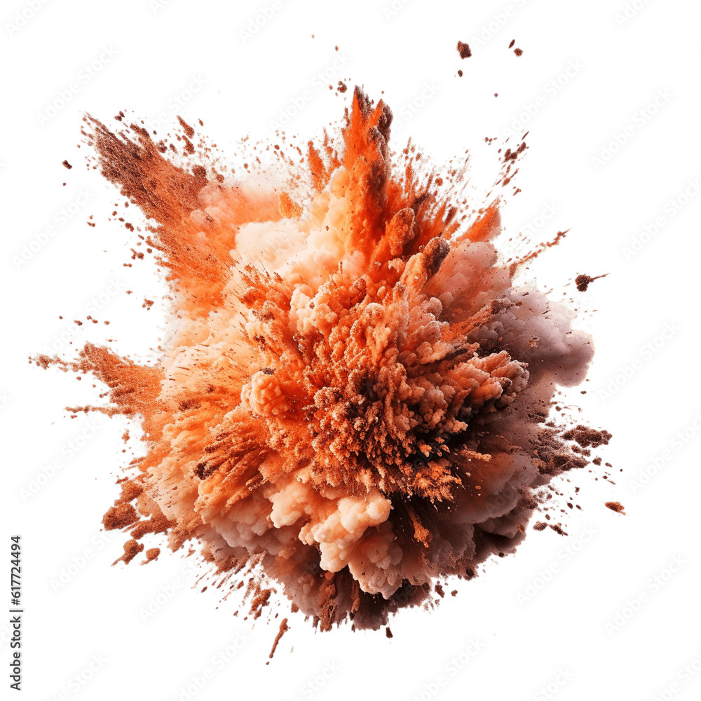 Explosion isolated on transparent background, Generative AI Stock ...