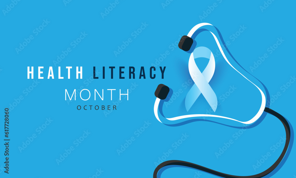 Health and literacy month. background, banner, card, poster, template ...