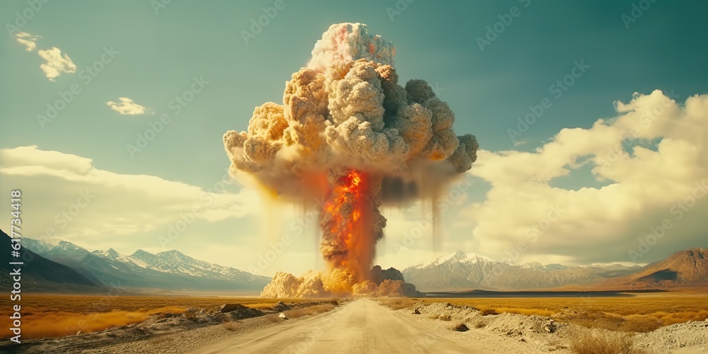 AI Generated. AI Generative. Photo illustration of atomic nuclear ...