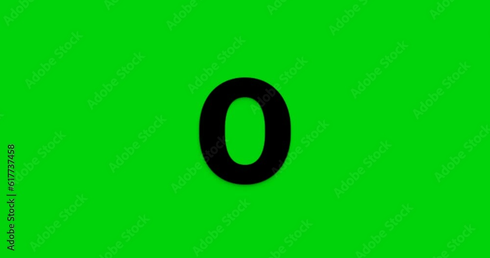 Alphabet Letters O Animation in black and white with ink drop and write ...