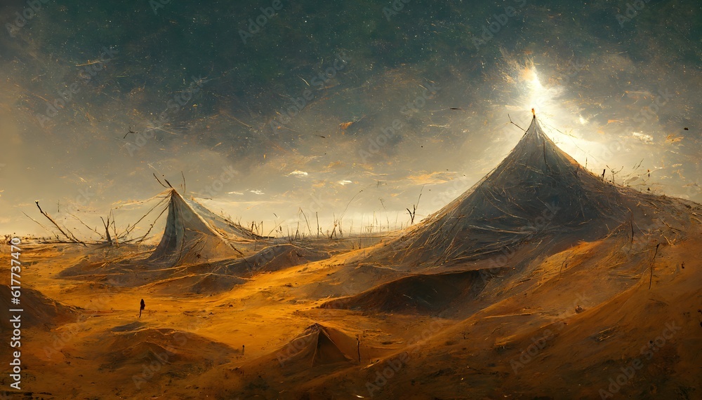 glass pyramiddesert 1 burning sun1 cracked soil 1 dunes1 caravan in ...