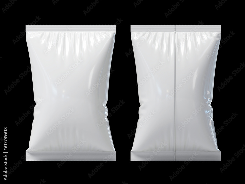 Packet snack potato. 3D Render model for Product Mockup design Stock ...