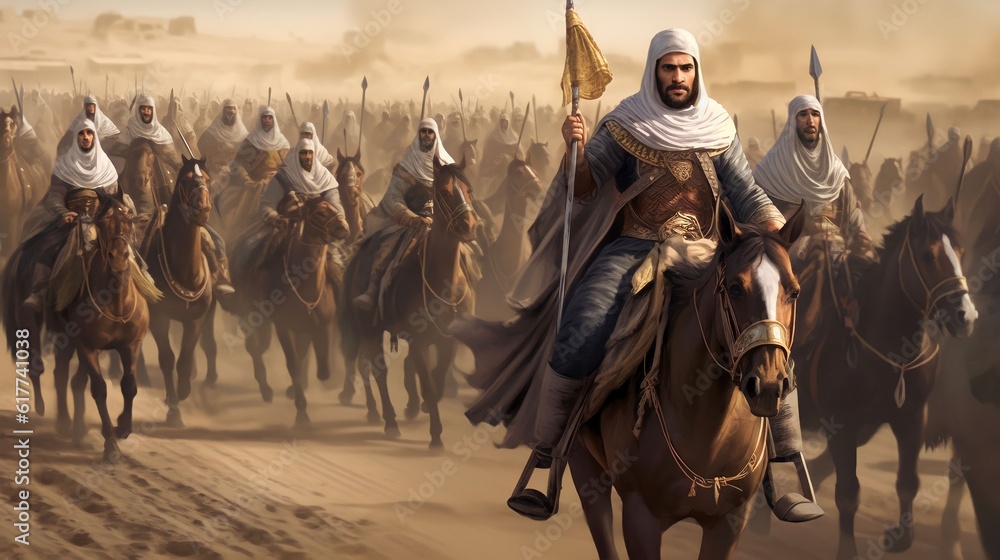 ancient arab background design, moments soldiers arabian before ...