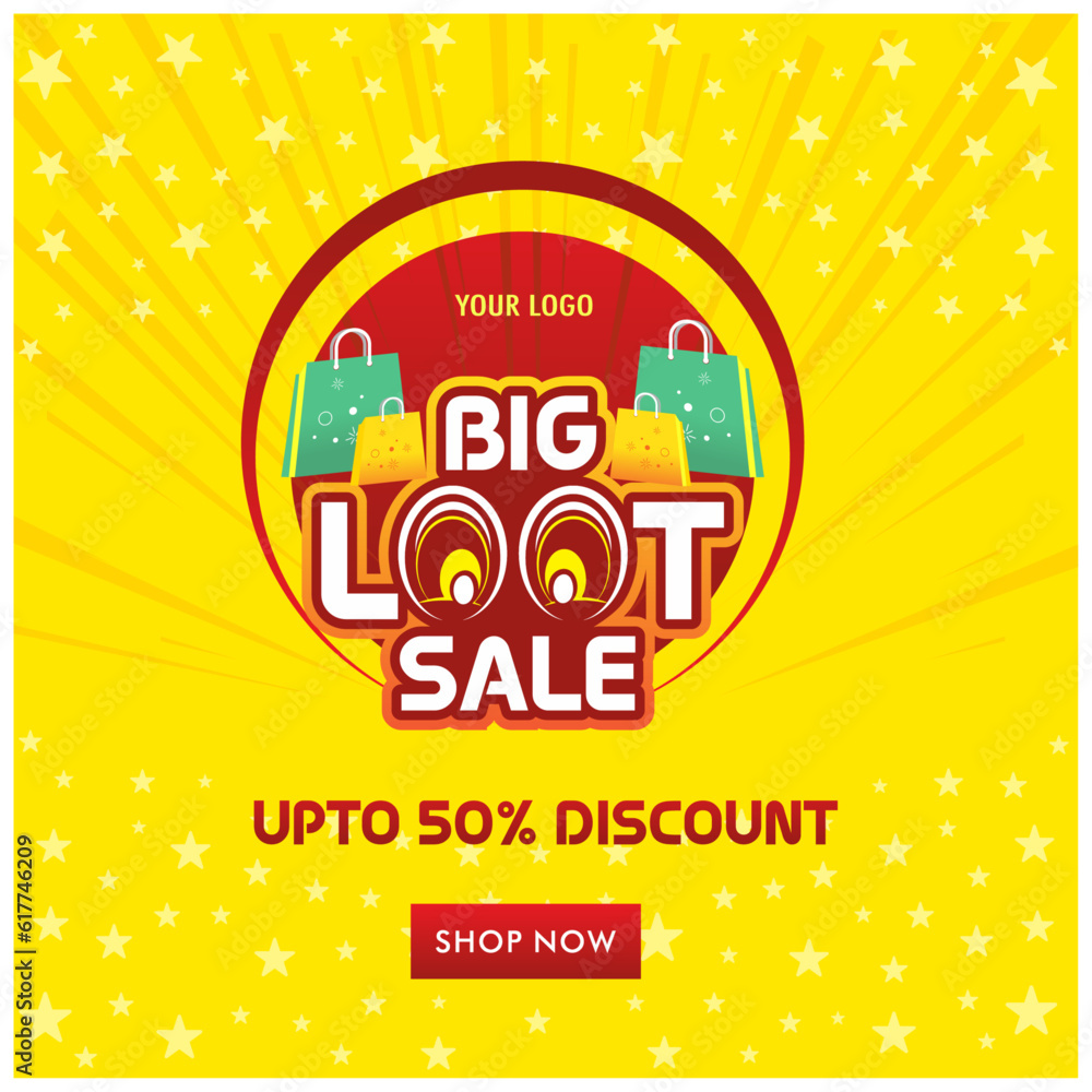 Big Loot Sale, Sale Logo, Shopping Logo, Online shopping logo, E ...