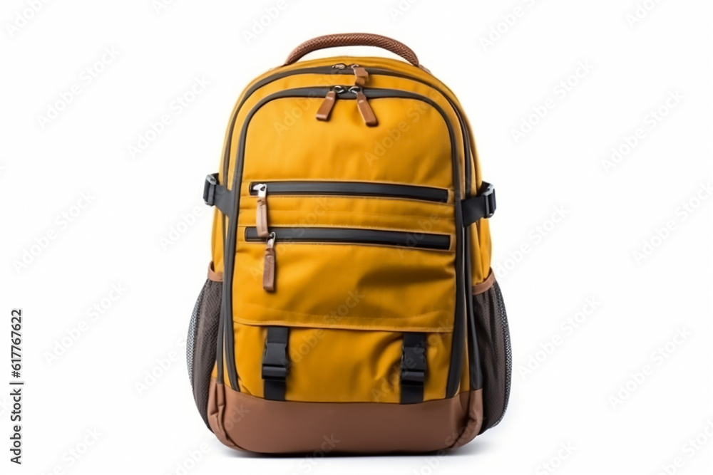 Backpack isolated white background Stock Illustration | Adobe Stock