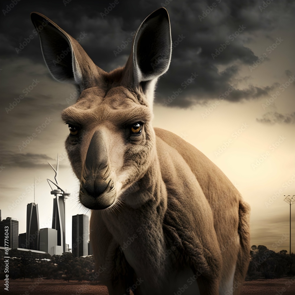 The most evil of the biggest kangaroos ever was rendered in the most ...