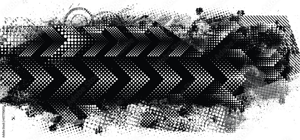 Glitch distorted grunge layer . Noise destroyed texture . Trendy defect ...