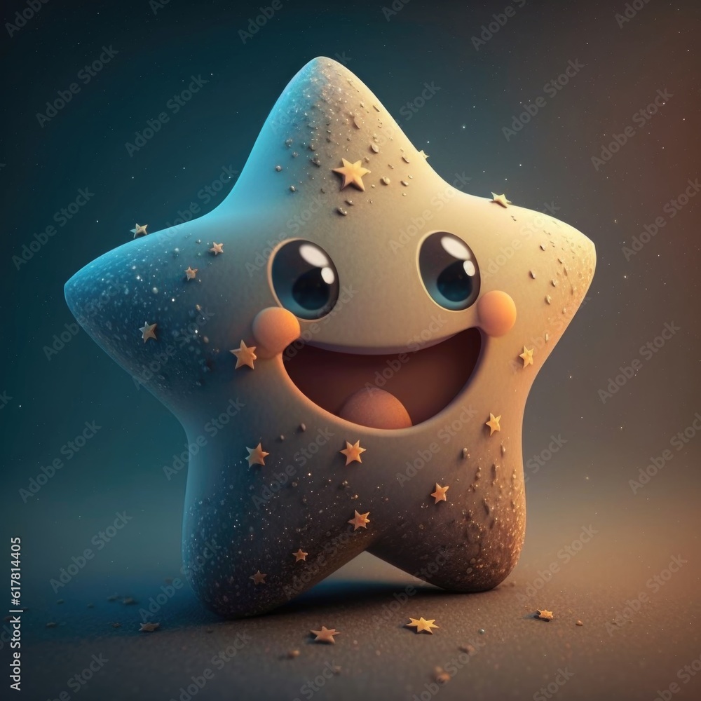 3D SMILING COCOA STAR, Three-dimensional, Nice, Chocolate poster ...
