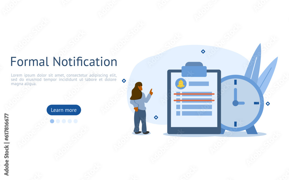 time management illustration set. characters using checklist with clock ...