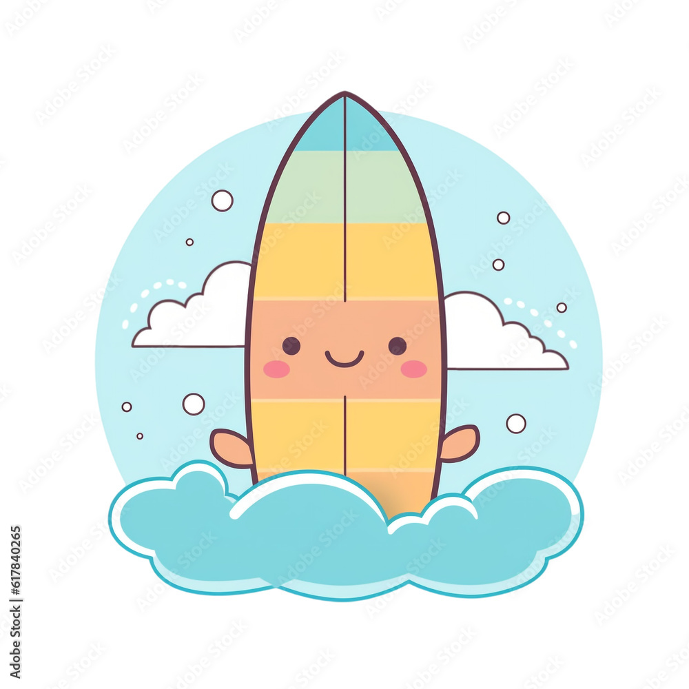 Cute Surfing Clip Art, Surfer Clipart, Childs Room, Birthday Party ...