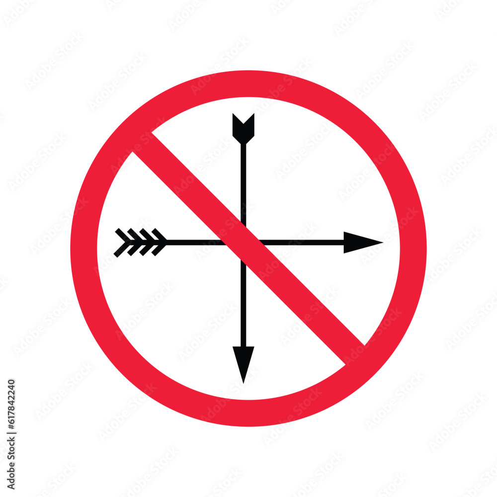 Forbidden Prohibited Warning, caution, attention, restriction label ...