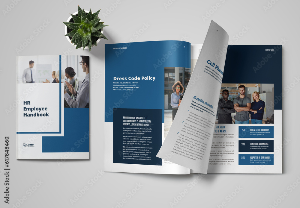 Employee Handbook Template Stock Template | Adobe Stock