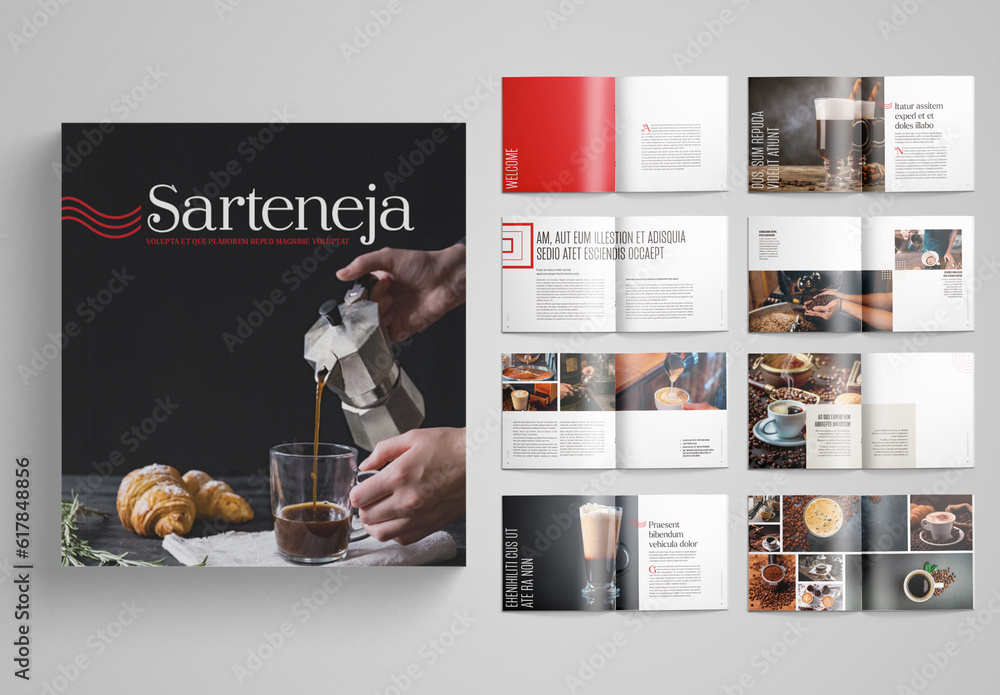 Book Layout Stock Template | Adobe Stock