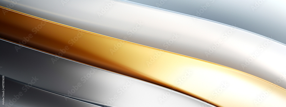 Abstract platinum background of golden shades with soft wavy folds ...