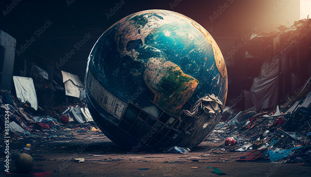 Nachhaltigkeit Biodiversität und Zerstörung der Erde durch Klimawandel ...