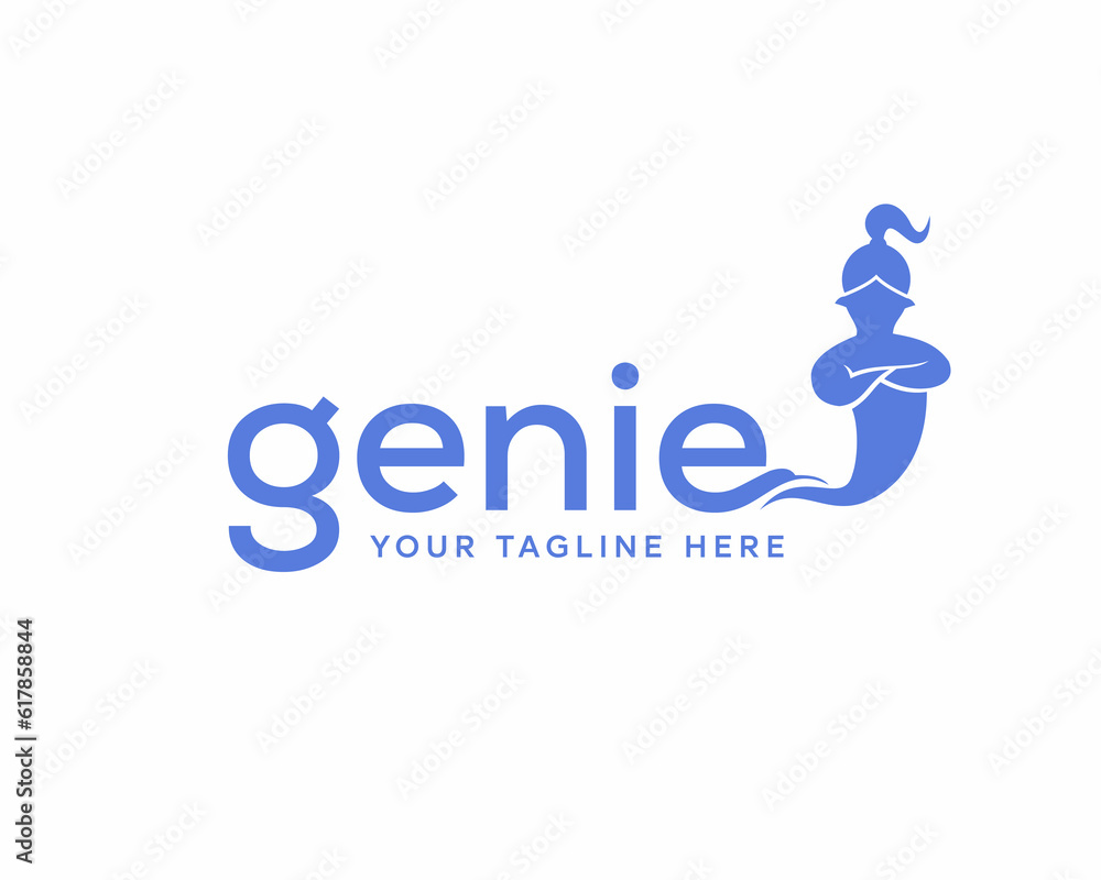 genie logo design vector template Stock Vector | Adobe Stock