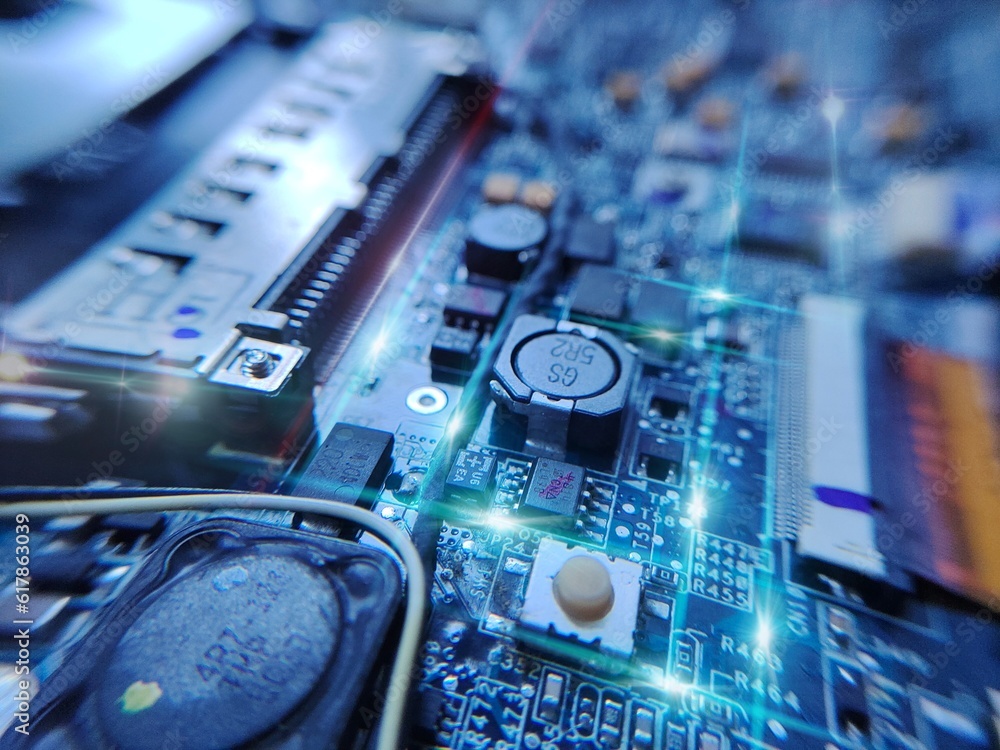 The wallpaper of wire wound chip inductor or power inductor Stock Photo ...