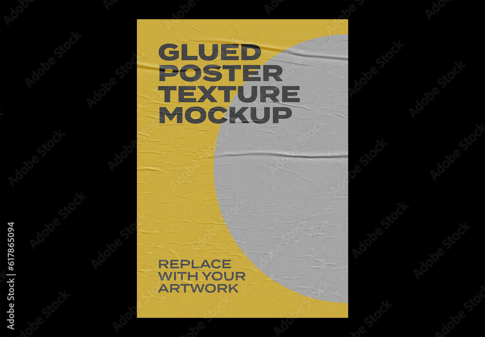 Poster Mockup Texture Letterhead Template Branding Identity Blank Paper ...