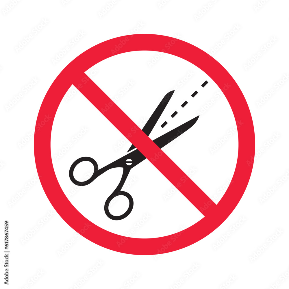 Forbidden Prohibited Warning, caution, attention, restriction label ...