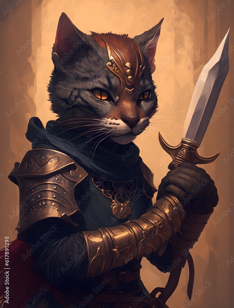 character design tabaxi khajiit rogue adventurer black panther fur ...