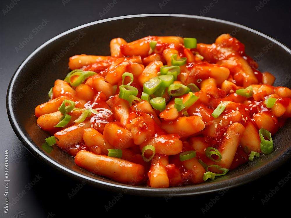 Tteokbokki (Spicy Rice Cakes), Popular korean street food spicy rice ...