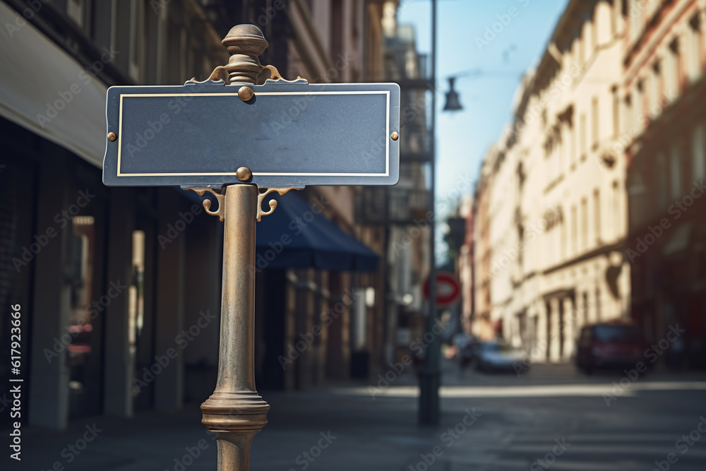 Street signage in Latin cities mockup The signages that indicate places ...
