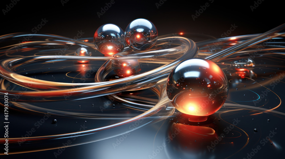 Electron Trails: A 3D Exploration of Meandering Electrons. Generative ...