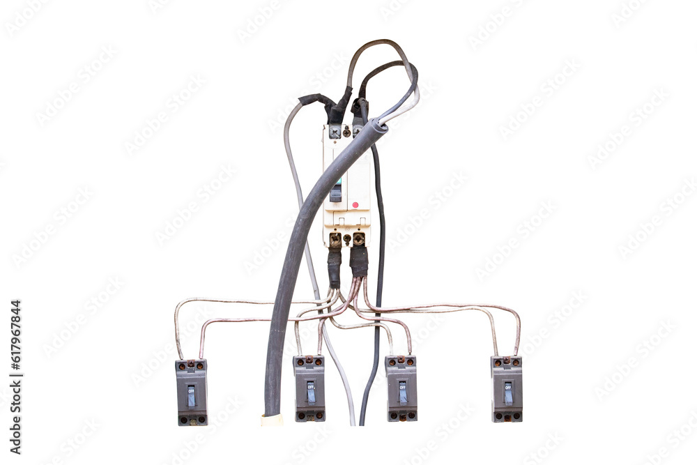 structure old breaker electrical is damaged broken circuit board ...