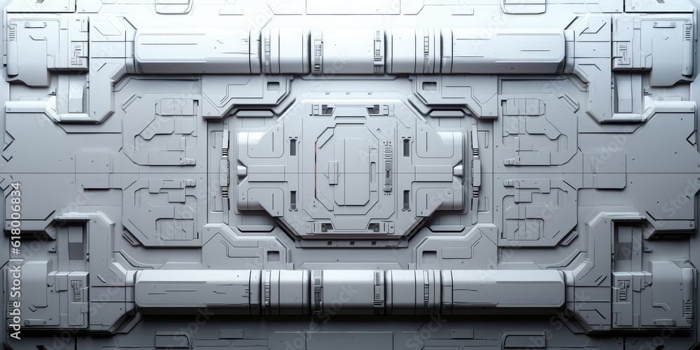 Scifi cyber space age material multifunctional background wall .Sci-fi ...